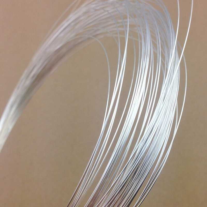 SR02 - Sarma de argint 0.4mm HARD WIRE 10cm - bijuterii personalizate ...